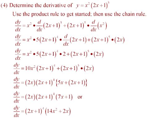 Chain Rule Formula