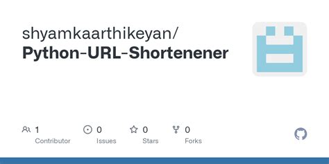 Github Shyamkaarthikeyanpython Url Shortenener