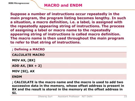 Time Delay Programs And Assembler Directives 8086 Ppt