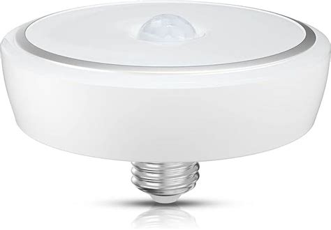 Bonlux Motion Sensor Led Ceiling Light Bulbs E26 Medium Base 15w Pir Ufo Motion Activated Night