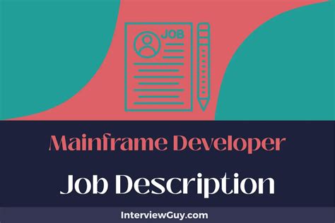 Mainframe Developer Job Description [updated For 2025]