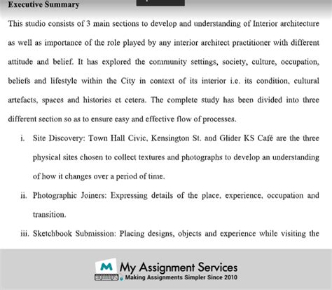Architecture Assignment Sample By Academic Experts