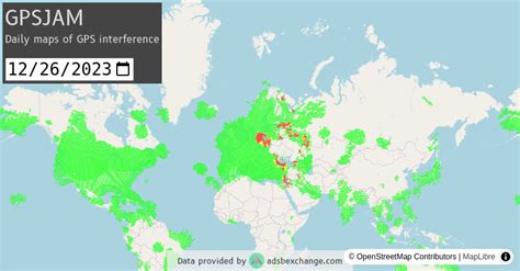Gpsjam Gps Gnss Interference Map