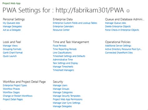 Assign Permissions For Tfs Project Server Integration Tfs Microsoft