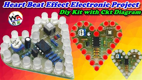 Heart Beat Effect Using Ne555 Timer Electronics Project Diy Kit At Home Youtube