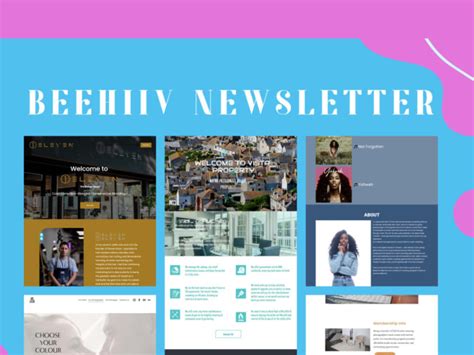 Beehiiv Set Up Newsletter Design Email Template Design Landing Page Design Upwork