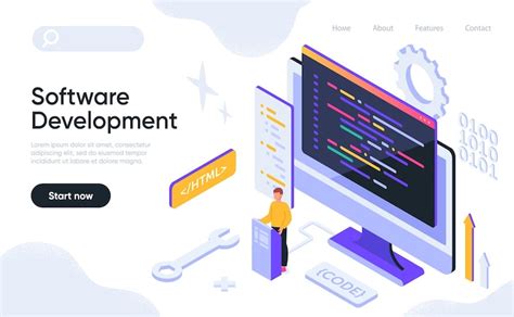 Premium Vector Software Development Concept