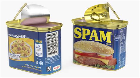 3d Spam Canned Food Opened Turbosquid 2193882