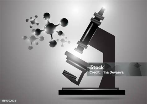 박테리아 분자 물질의 연구와 추상 현미경 배경 과학 교육 화학 실험 실험실 개념 개념에 대한 스톡 벡터 아트 및 기타 이미지 Istock