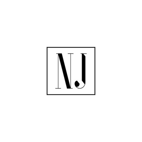 Premium Vector Nj Monogram Logo Design Letter Text Name Symbol