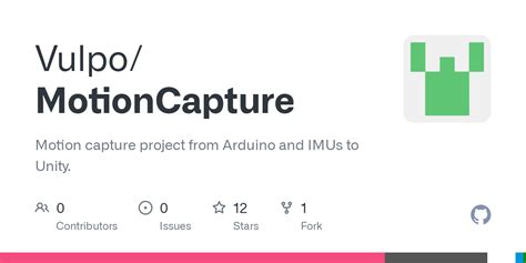 GitHub Vulpo MotionCapture Motion Capture Project From Arduino And IMUs To Unity