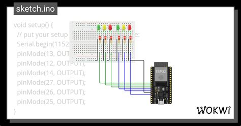 202 紅綠燈 Wokwi ESP32 STM32 Arduino Simulator