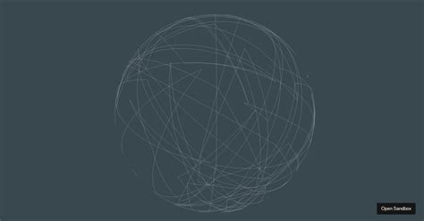 D3js Ball Of Strings Animation Codesandbox