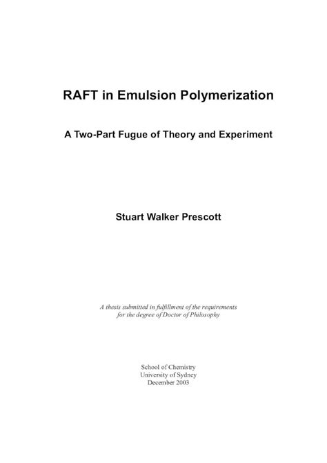 Pdf Raft In Emulsion Polymerization Dokumen Tips
