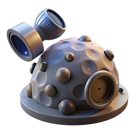 3d Model Lunar Rover With Cratered Surface 56091995 Png