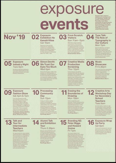 Exposure Events Poster Design