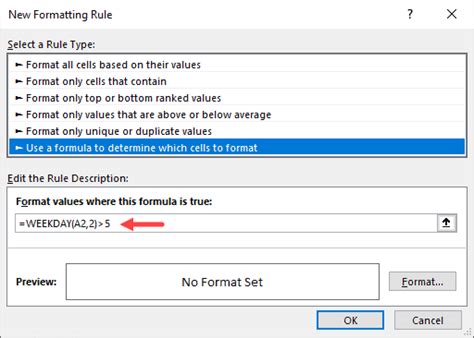 Highlight Weekends In Excel Using Conditional Formatting