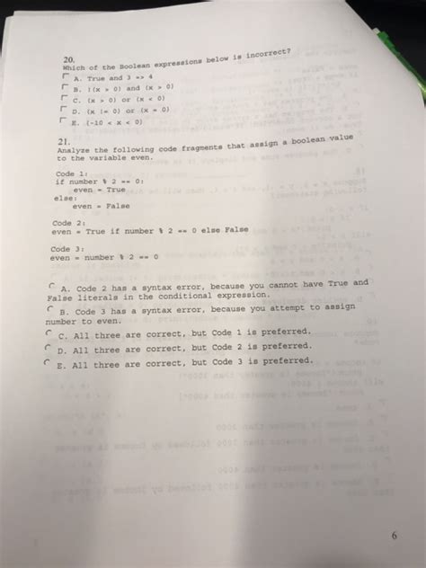 Solved Ich Of The Boolean Expressions Below Is Incorrect P