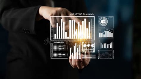 Business Professional Engaging In Marketing Planning With Data Visualization And Analytics Tools