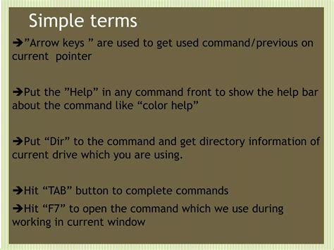 Command Prompt Presentation Pptx Operating Systems Computer Software And Applications
