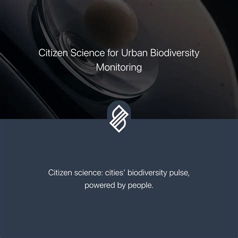Citizen Science For Urban Biodiversity Monitoring → Scenario
