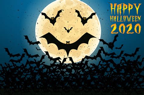 해피 할로윈 2020 벡터 레터링 배너휴일 레터링 해피 할로윈 포스터 인사말 카드 파티 초대장 벡터 그림입니다 포스터에 대한 스톡 벡터 아트 및 기타 이미지 Istock