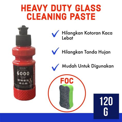 【100 Original】 Heavy Duty Glass Cleaning Paste Car Windscreen Oil Firm And Watermark Remover
