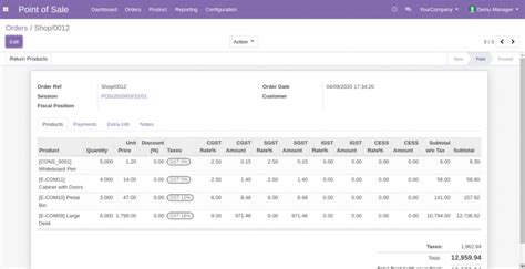 Consolidated Sales And Point Of Sale Gst Report Foss Infotech Open