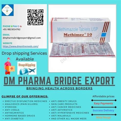 Methimez Methimazole Tablets 10 Mg At Rs 419 Stripe Methimez In