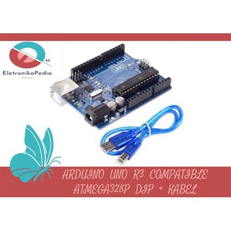 Jual ARDUINO UNO R3 COMPATIBLE ATMEGA328P DIP KABEL Kota Makassar ElektronikaPedia