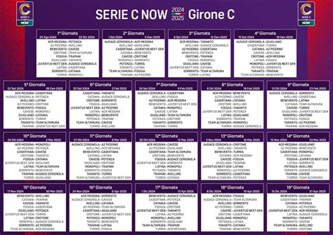 Serie C Girone C Il Calendario 2024 2025 Scarica Il Calendario In