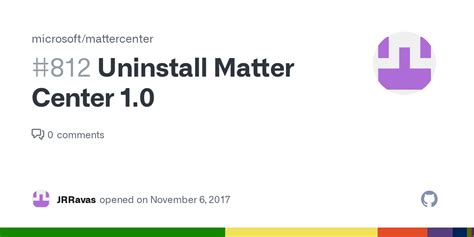 Uninstall Matter Center 1 0 · Issue 812 · Microsoft Mattercenter · Github