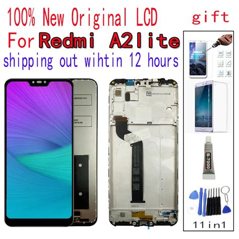 Original Xiaomi MI A2 Lite Redmi 6 Pro LCD Touch Screen Digitizer A2 Lite LCD Display With Frame