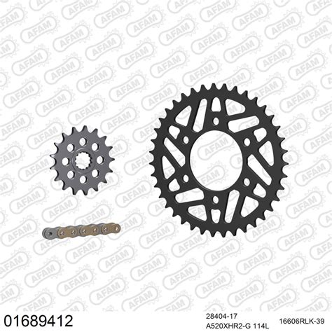 Kit Chaine 520 Afam Couronne Acier Type De Chaine Au Choix Kawasaki Zx 10 R Racing 2016 2020