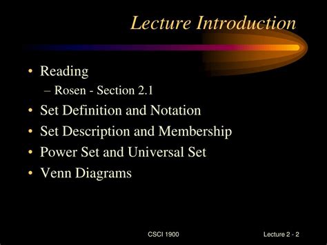 Ppt Lecture 2 Introduction To Sets Powerpoint Presentation Free Download Id5423737