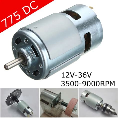 Buy High Speed Motor 775 Dc 12v~36v 3500 9000rpm Ball