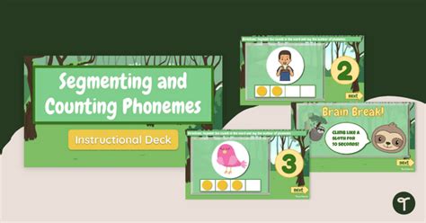 Segmenting And Counting Phonemes Interactive Activity Teach Starter