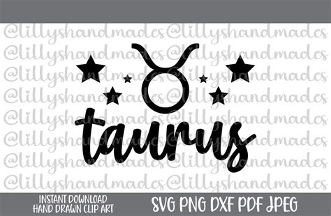 Taurus Svg Taurus Png Taurus Vector Taurus Clipart Taurus Symbol