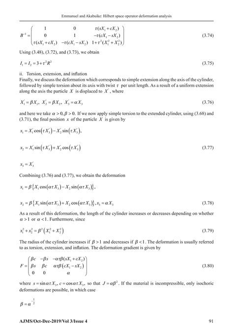 On Hilbert Space Operator Deformation Analysis In Application To Some