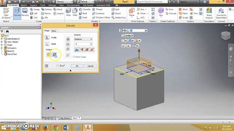 Inventor Sketch Plane Cube YouTube