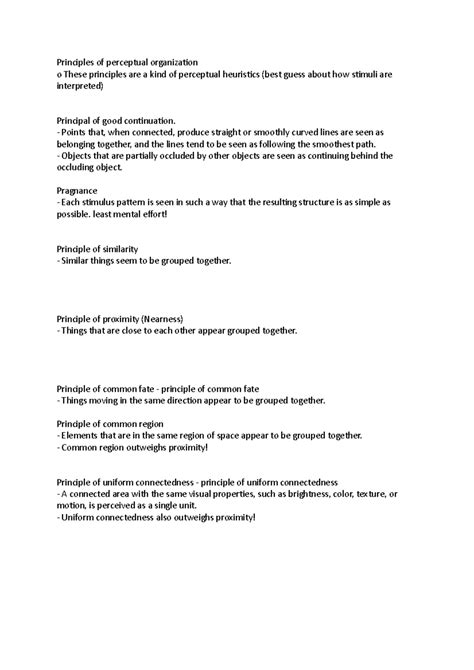 Principles Of Perceptual Organization Points That When Connected