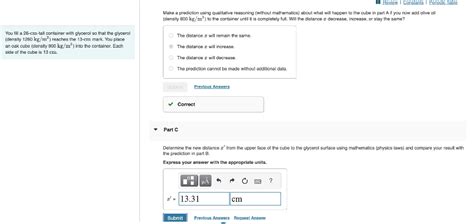 Solved Make A Prediction Using Qualitative Reasoning Chegg