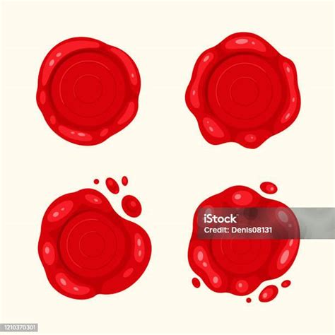 만화 3d 빨간 오래 된 왁 스 스탬프 벡터 아이콘입니다 품질 보증 및 보안의 상징 빈 씰 밀봉 라벨 세트 0명에 대한 스톡 벡터 아트 및 기타 이미지 Istock