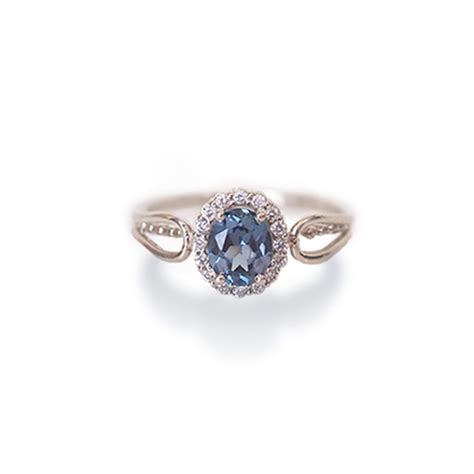 14k Blue Spinel Ring 블루 스피넬 반지 420000원 아몬즈 주얼리