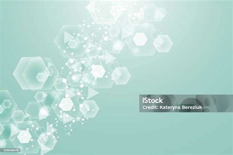 과학 네트워크 패턴 연결 선과 점 기술 육각 구조 또는 분자 연결 요소 가상현실에 대한 스톡 벡터 아트 및 기타 이미지 가상
