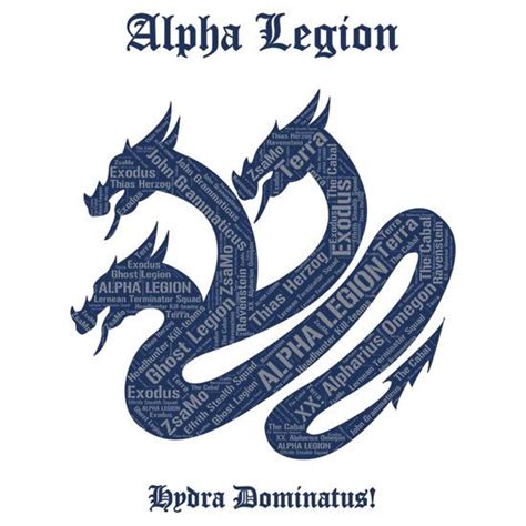 Alpha Legion Symbol All Hail Hydra Dominatus Alpha Legion Guild