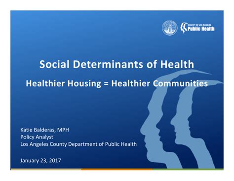 PPT Social Determinants Of Health Healthier Housing Healthier PowerPoint Presentation