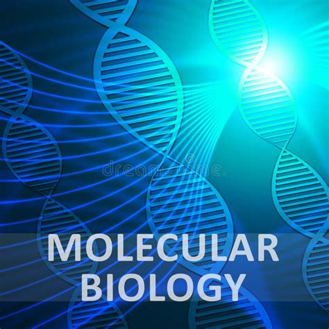 Molecular Biology Meaning Dna Research 3d Illustration Stock