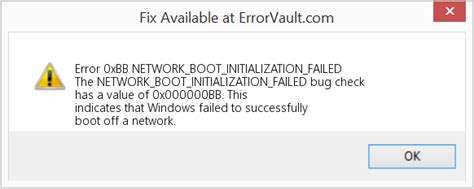 How To Fix Error 0xbb Network Boot Initialization Failed The