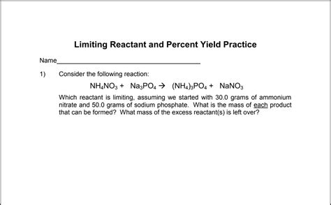 Limiting Reactant Explained Step By Step Guide And Practice Problems